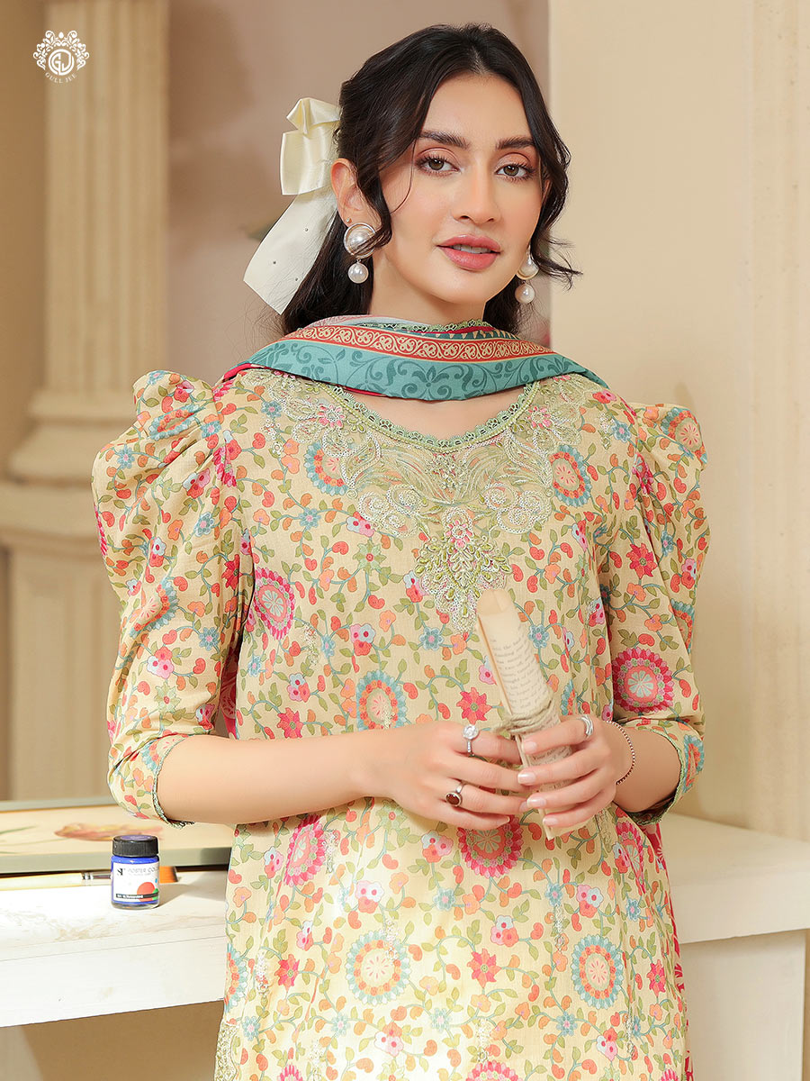 Buy Online Digital Printed Lawn Chicken Kari Suits at Affordable Price – GullJee